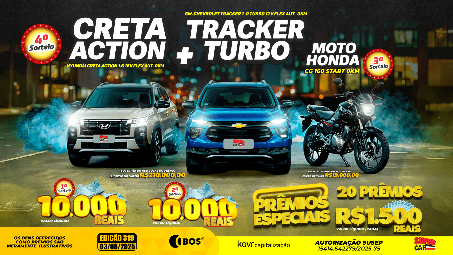 Supercap Paulista – Prêmios toda semana