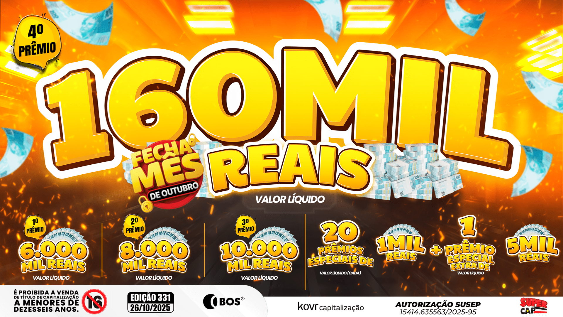 Supercap Paulista – Prêmios toda semana