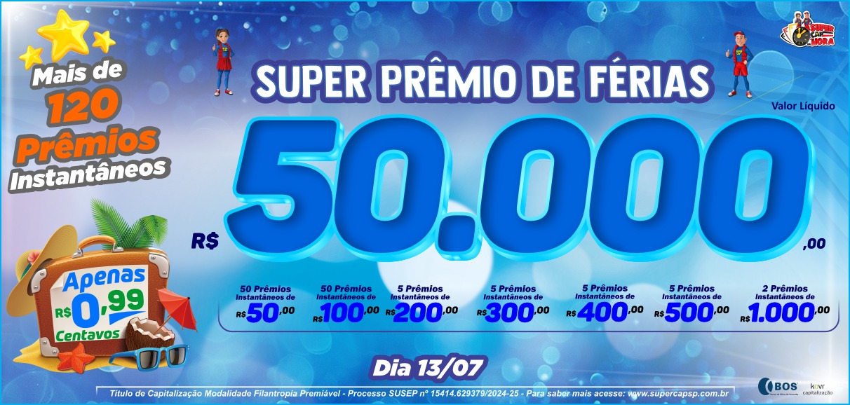 Supercap Paulista – Prêmios toda semana